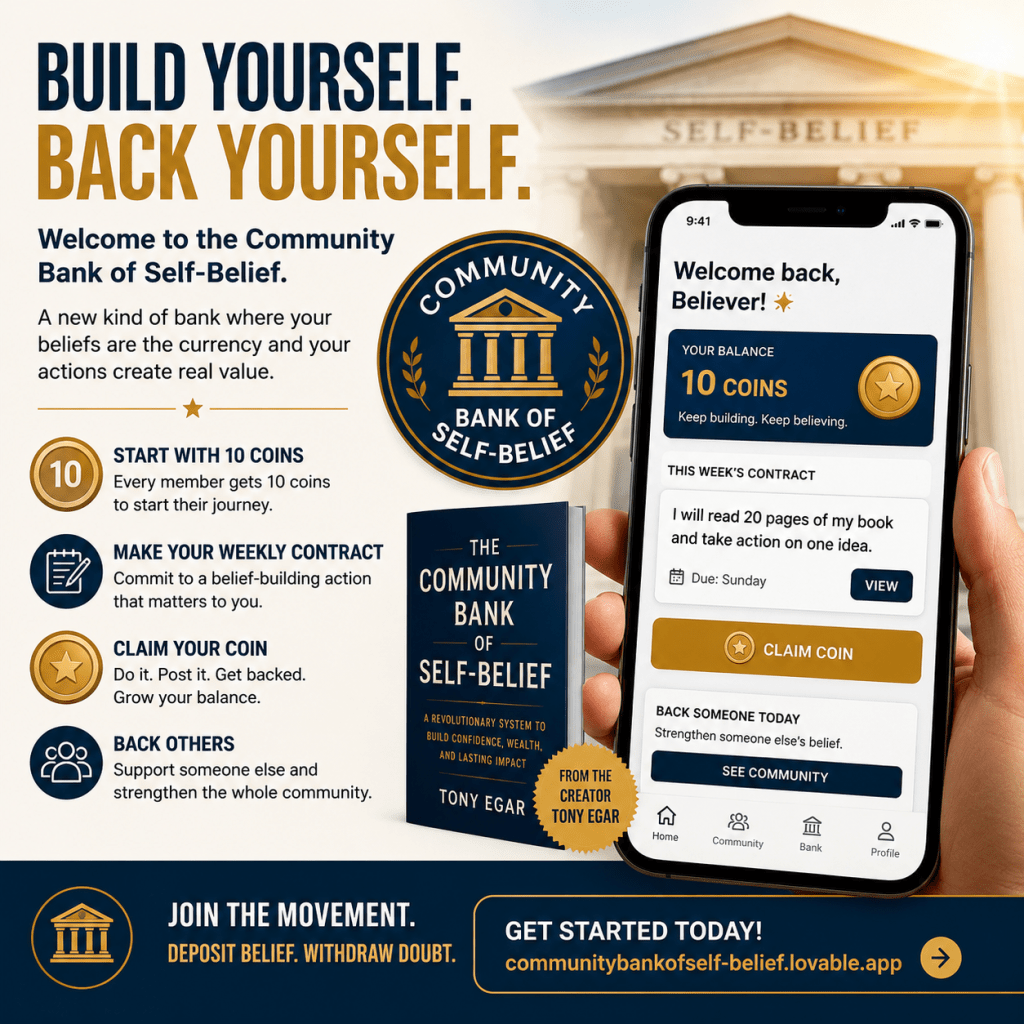 The Community Bank of Self-Belief APP | Motivation E-Books